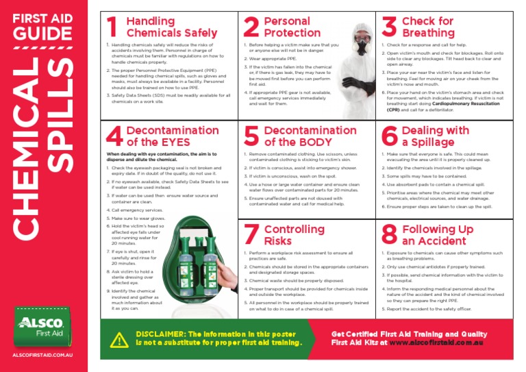 ALS FA Poster Chemical v3 | PDF | Personal Protective Equipment | First Aid