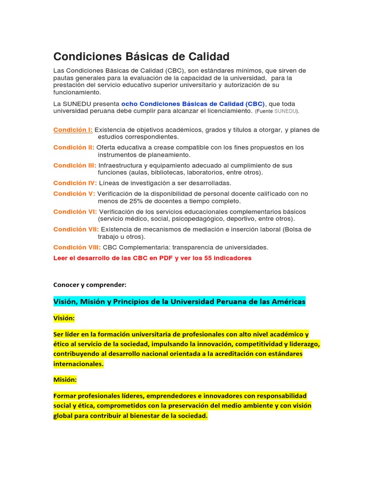 Condiciones Básicas de Calidad | PDF | Justicia | Crimen y violencia