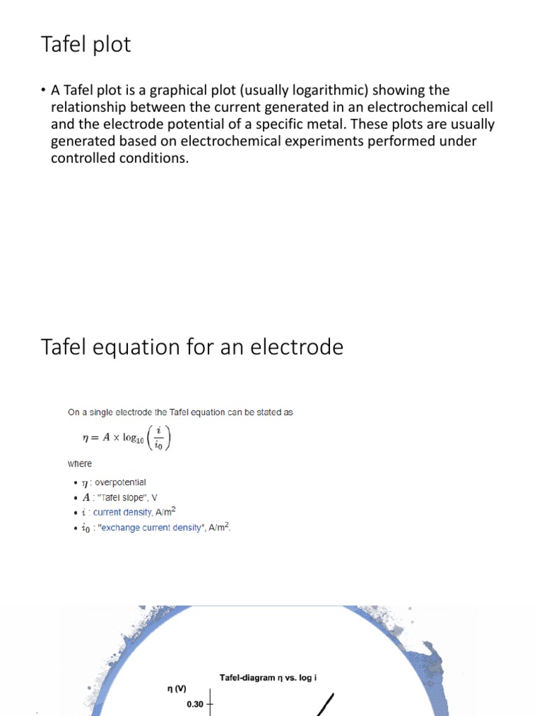 Tafel Plot | PDF | Science & Mathematics