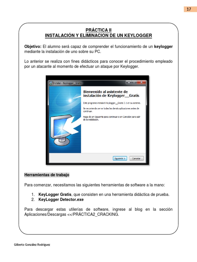 Instalación y eliminación de keylogger | PDF | Informática | Software