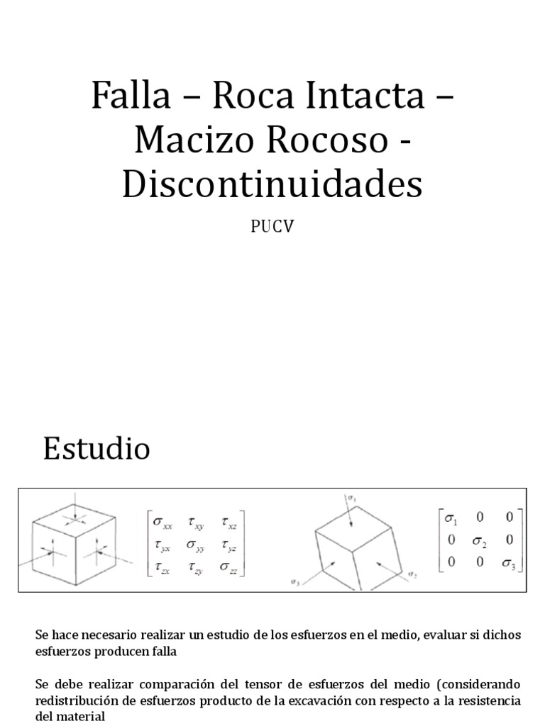 Criterios de Falla Roca Intacta | PDF | Resistencia de materiales ...