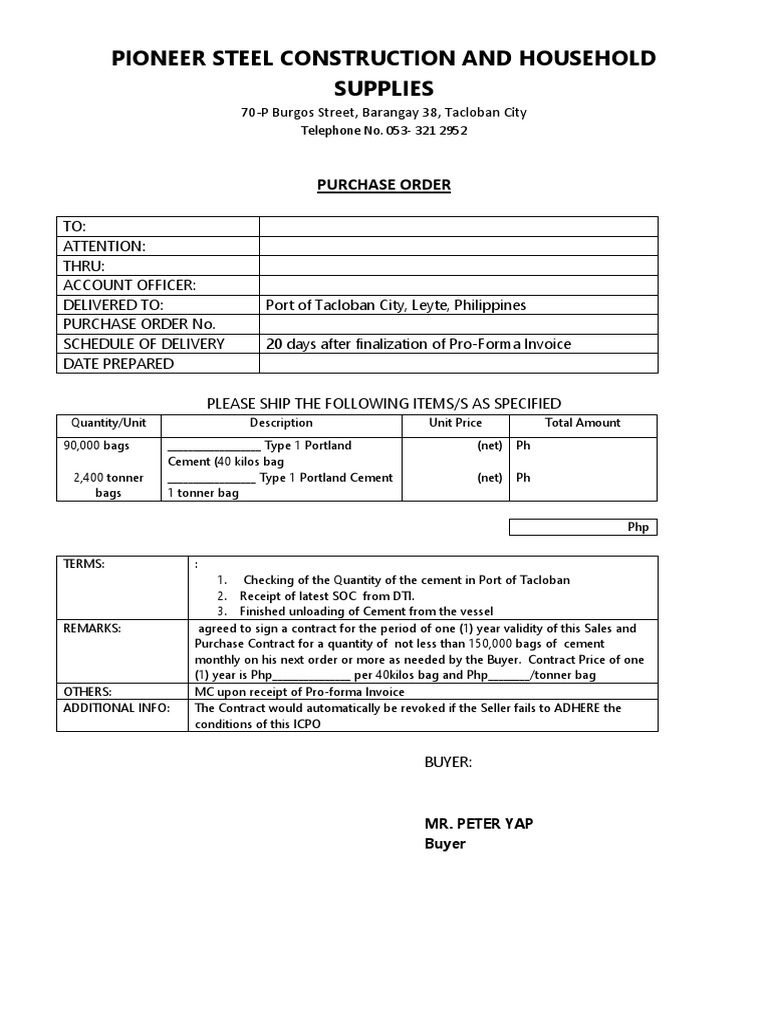 Icpomr. Peter Yap Cement | PDF