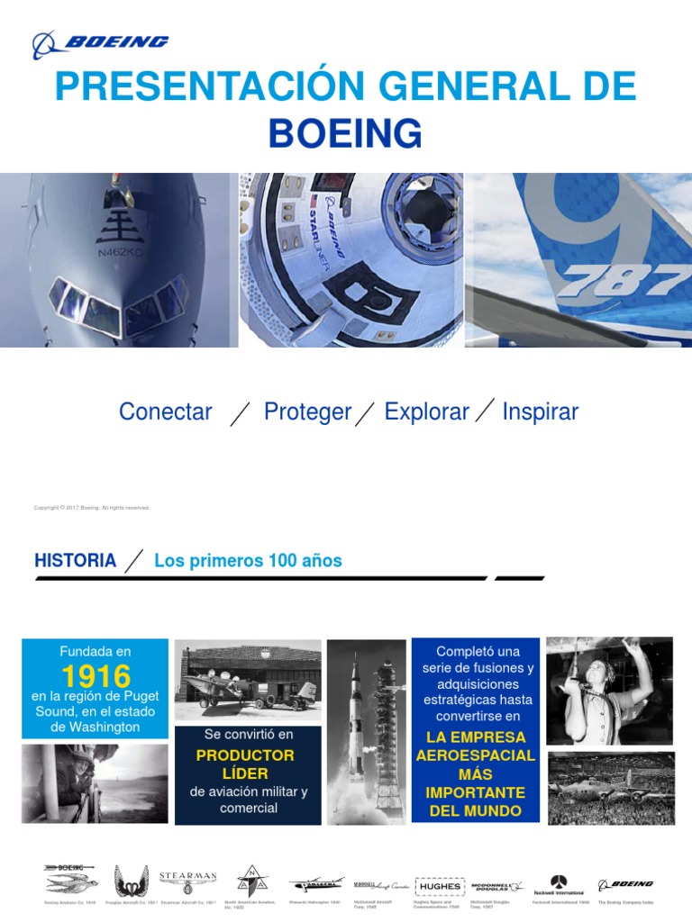 Presentación General de Boeing PDF | PDF | Boeing | Aeroespacial