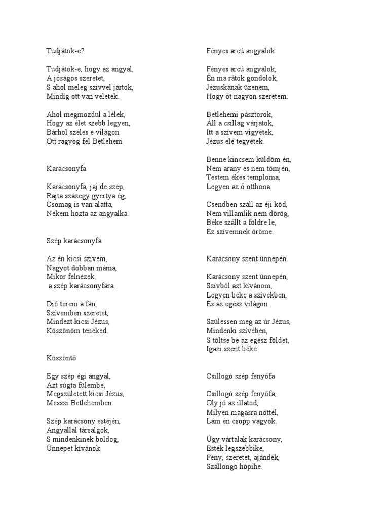 Karácsonyi versek 2