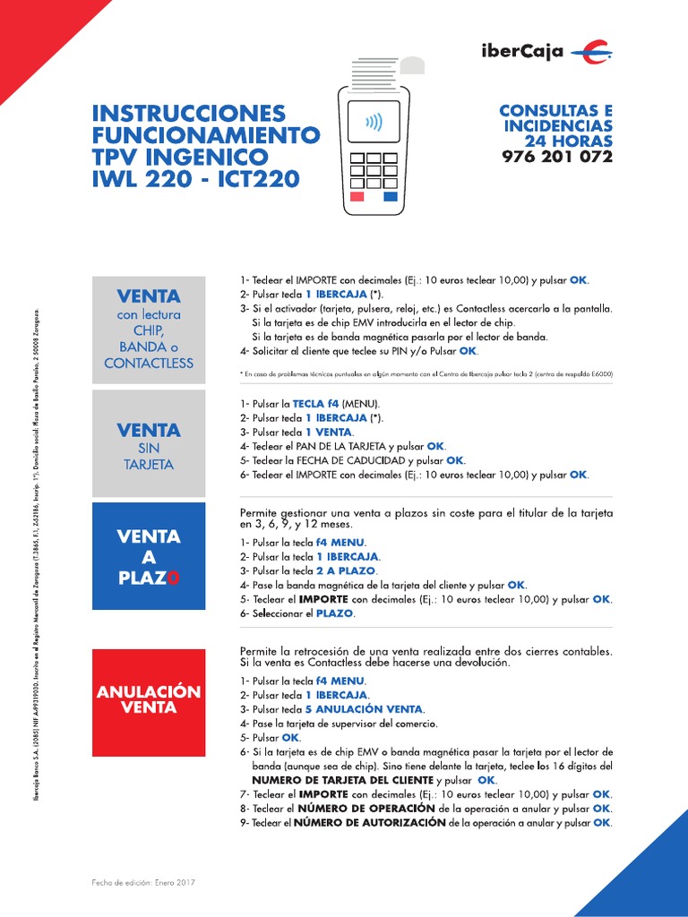 Ingenico Iwl220 Manual Español | PDF