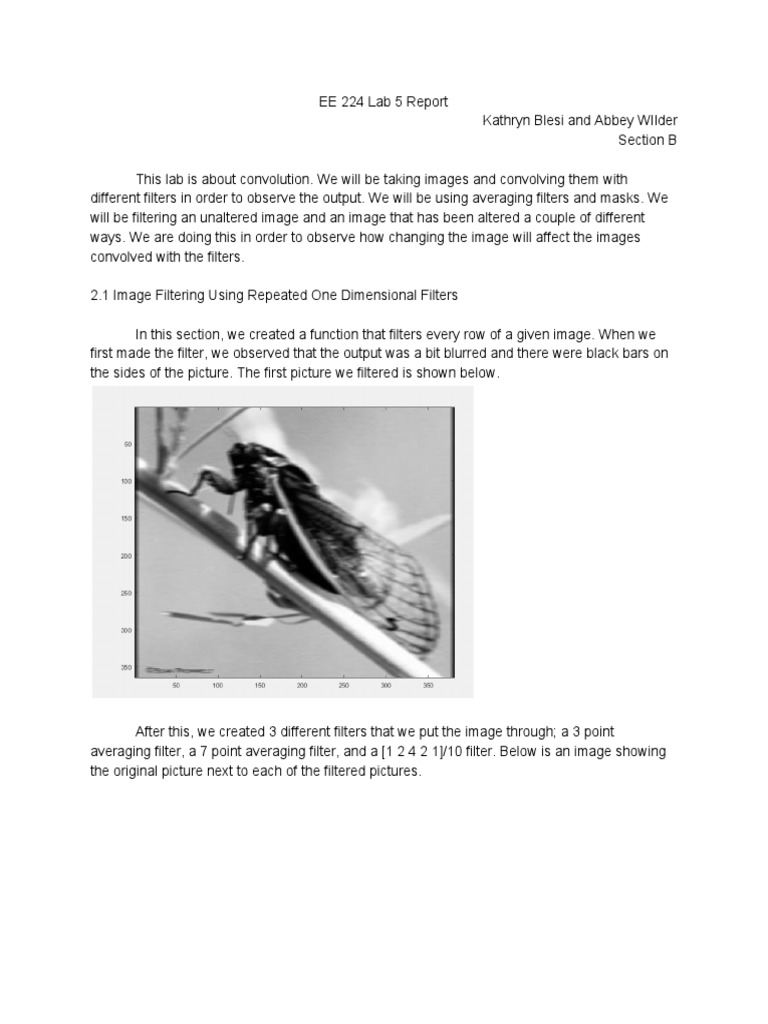 Ee 224 Lab 5 Report 1 | PDF | Convolution | Applied Mathematics