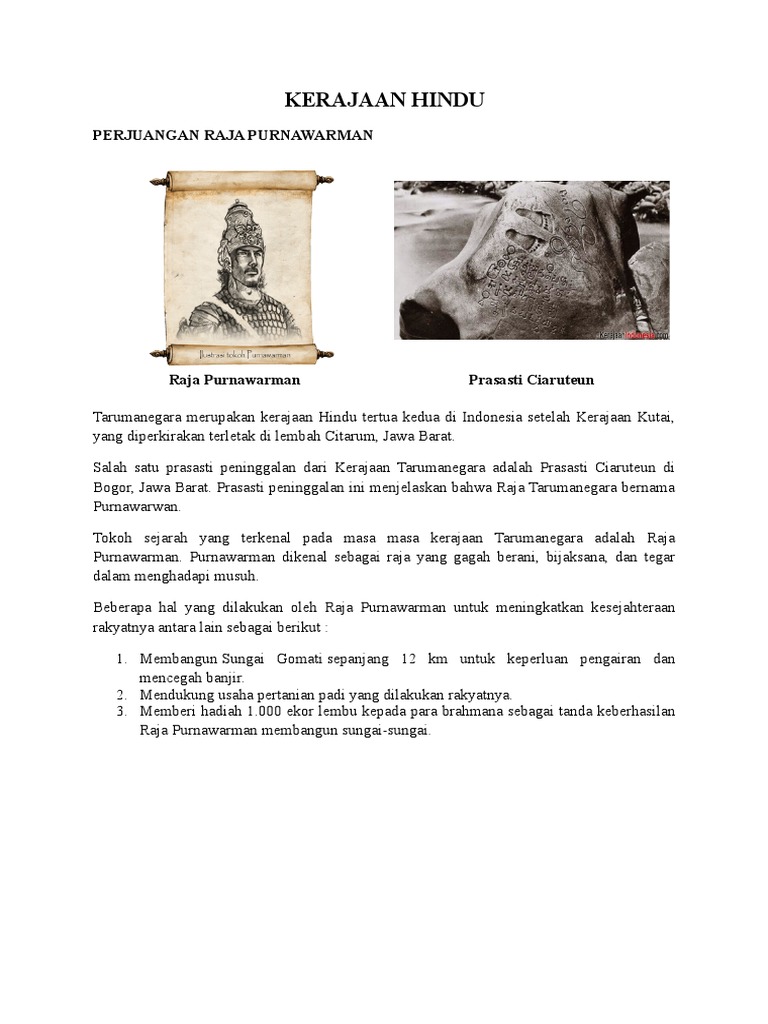 Perjuangan Raja Purnawarman | PDF | Sejarah