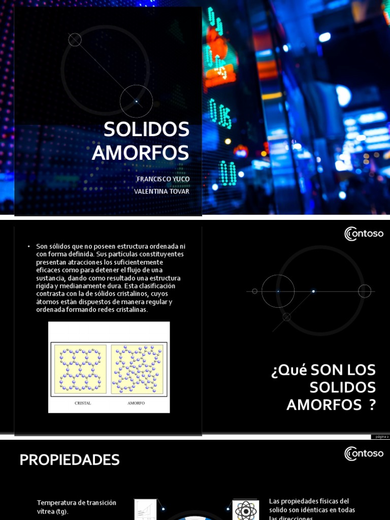 Solidos Amorfos | PDF | Sólido amorfo | Ciencia de los materiales
