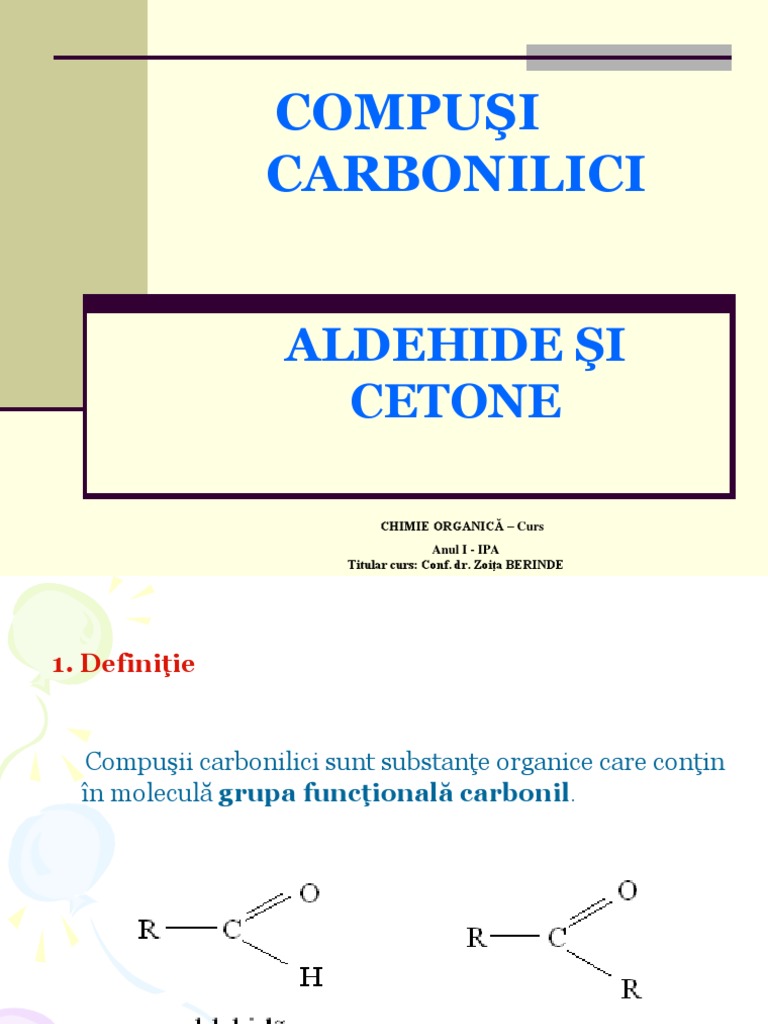Compusi Carbonilici - Pps | PDF