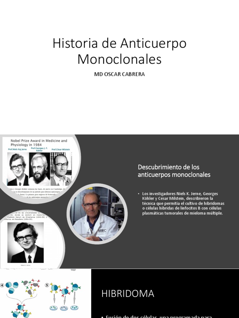 Historia de Anticuerpo Monoclonales | PDF | Anticuerpo Monoclonal | Inmunoterapia
