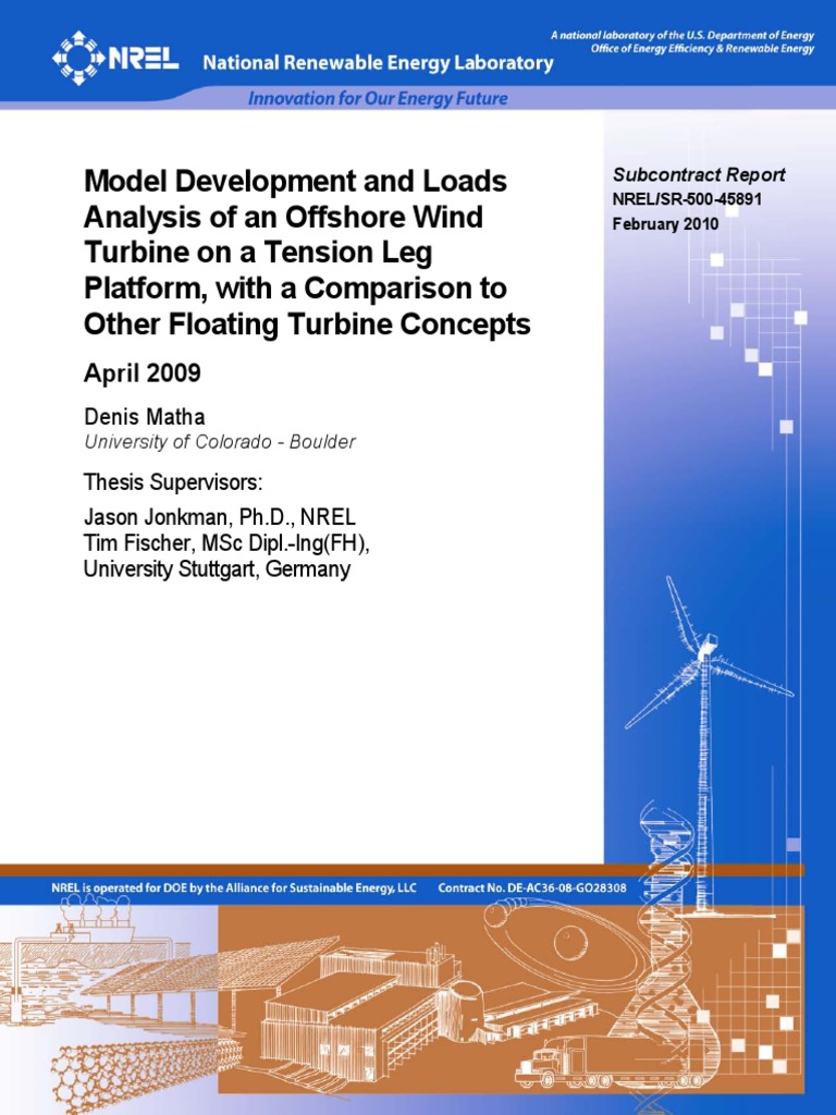 Model Development and Loads Analysis of An Offshore Wind Turbine On A ...