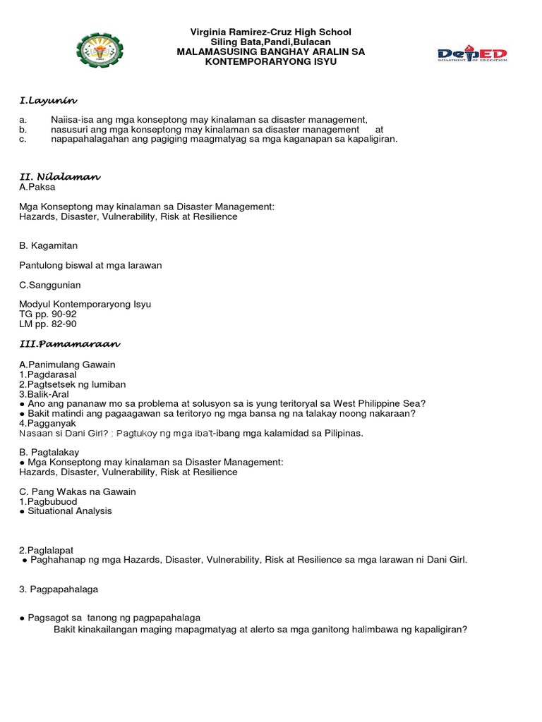 SEMI-DETAILED-LESSON-PLAN-1st Cot Lawrence Done | PDF