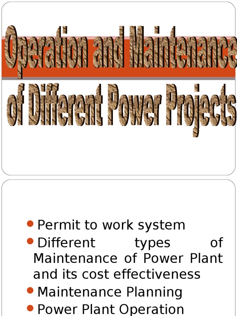 Operation and Maintenance of Power Plant PDF | PDF | Boiler | Hertz