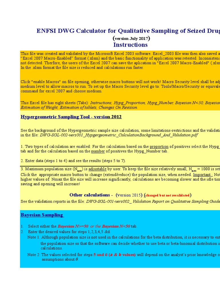 Enfsi DWG | PDF | Microsoft Excel | Confidence Interval
