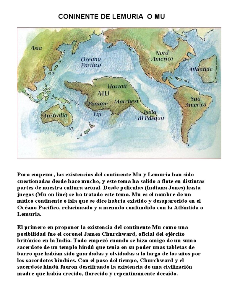 Continente de Lemuria o Mu PDF | PDF