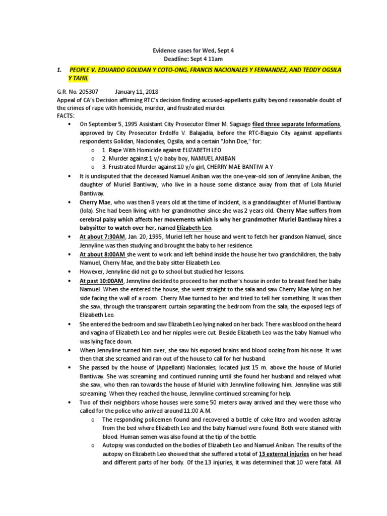 Examination of Child Witness Case Digests | PDF | Witness | Testimony