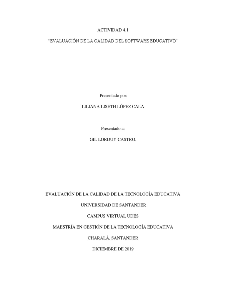 Liseth Lopez Tabla Actividad.4.1 | Descargar gratis PDF | Evaluación ...