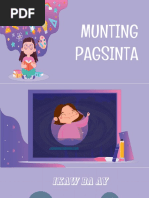 Munting Pagsinta | PDF