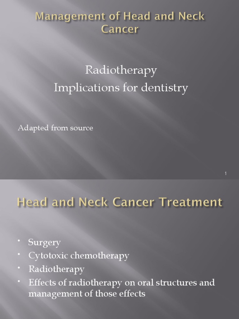 Management Head And Neck Cancer Edited Pdf Radiation Therapy