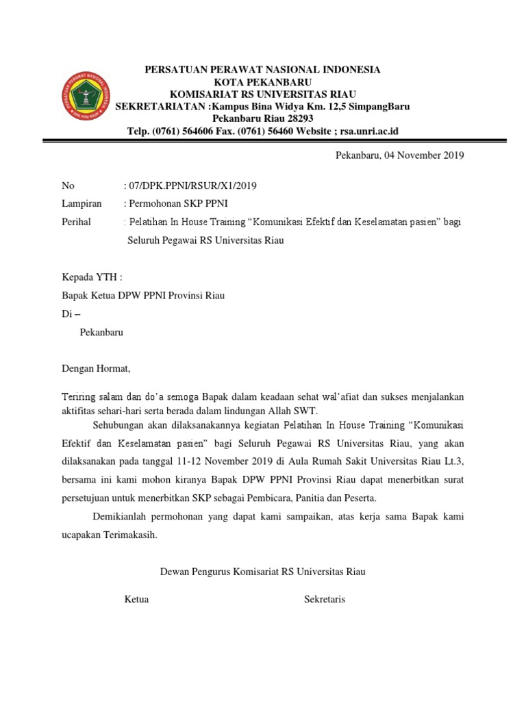 Surat Permohonan SKP | PDF