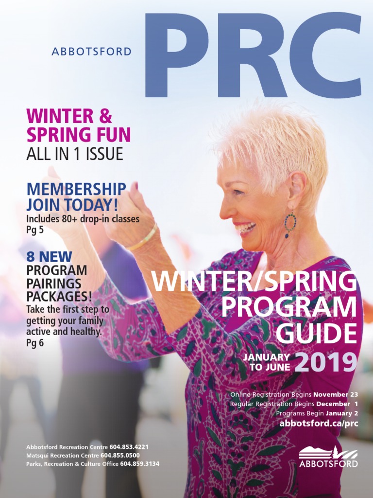 2019 PRC Winter Spring Program Guide-1 | PDF | Workweek And Weekend | Physical Fitness