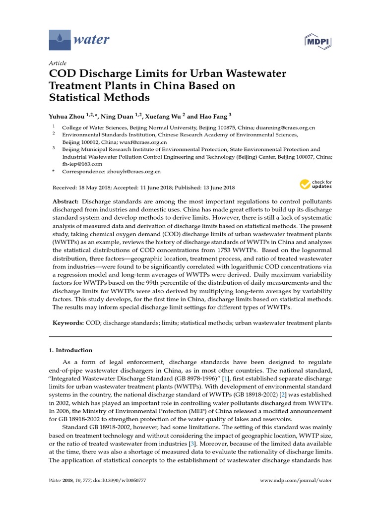 Bod Cod PDF | PDF | Wastewater | Water Pollution
