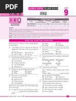 Ieo Sample Paper Class-4 | PDF | Word | English Language