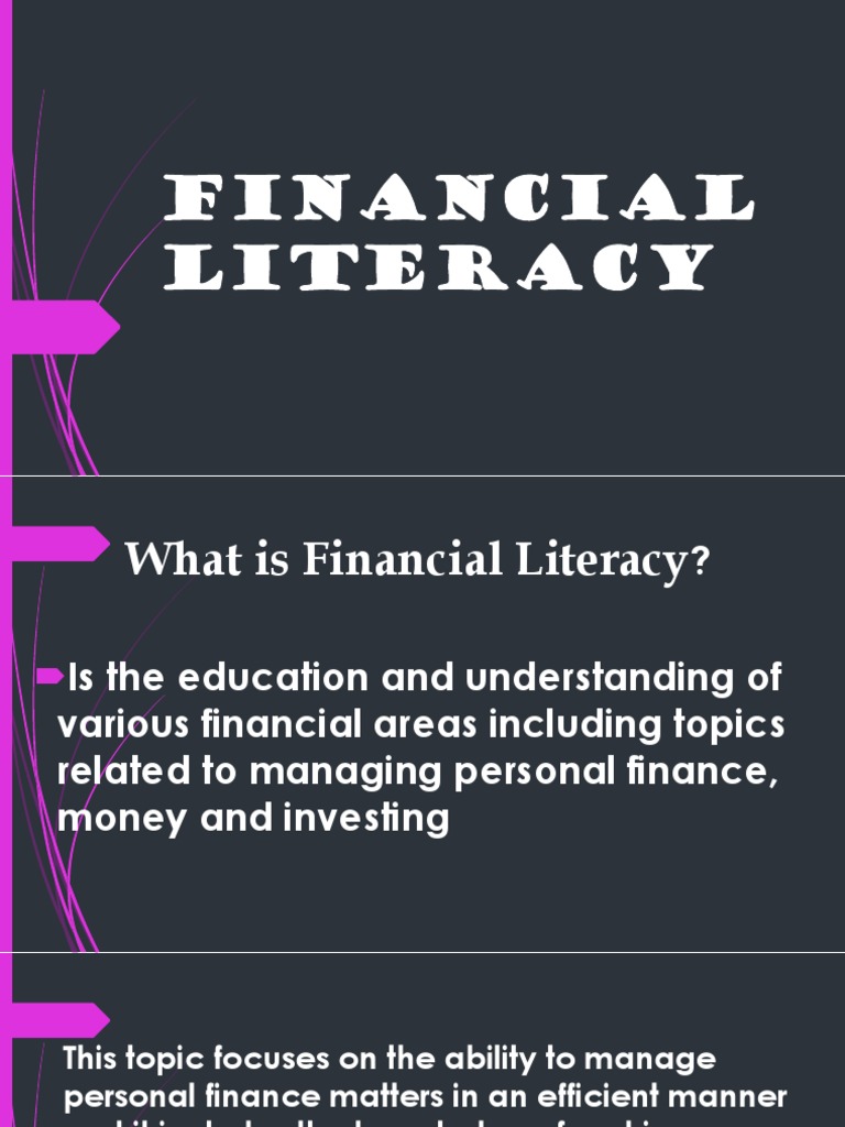 Financial Literacy Basics | PDF | Bonds (Finance) | Mutual Funds