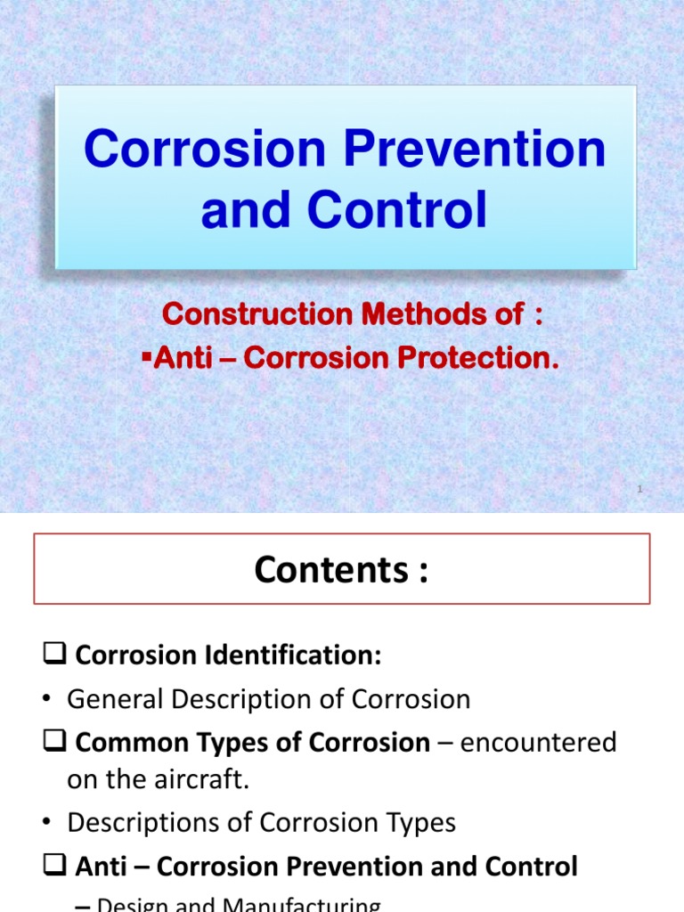 Anti Corrosion-Prevention Control | PDF | Corrosion | Electrochemistry