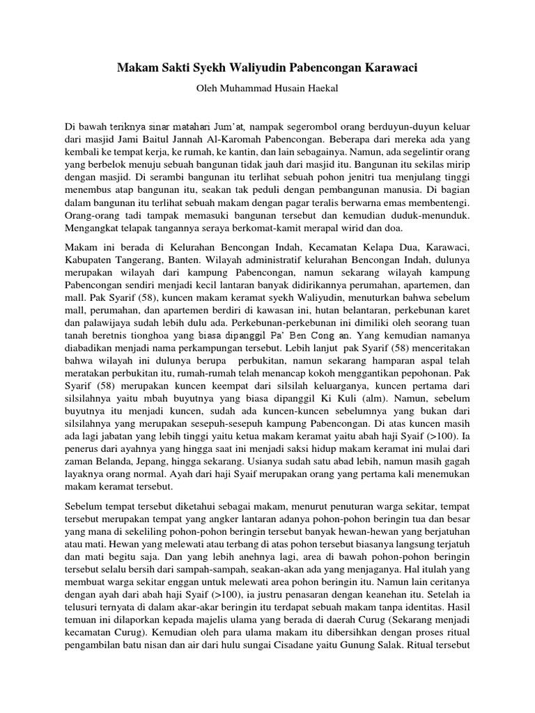 Muhammad Husain Haekal - 1175020101 | PDF