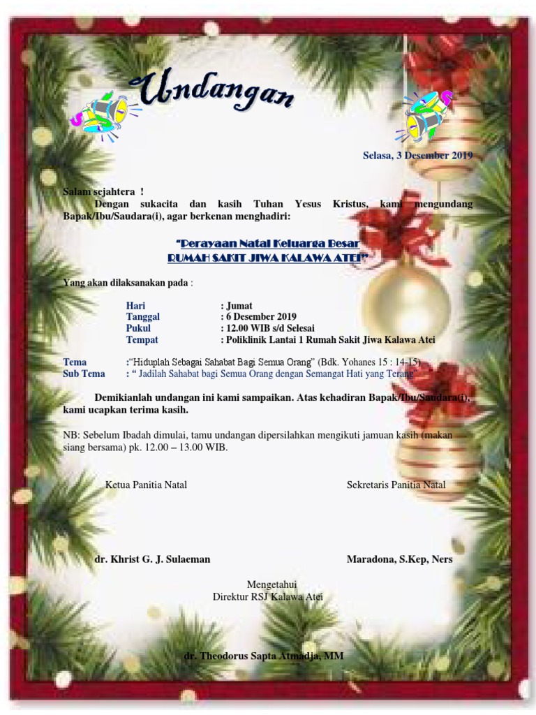 UNDANGAN Natal | PDF
