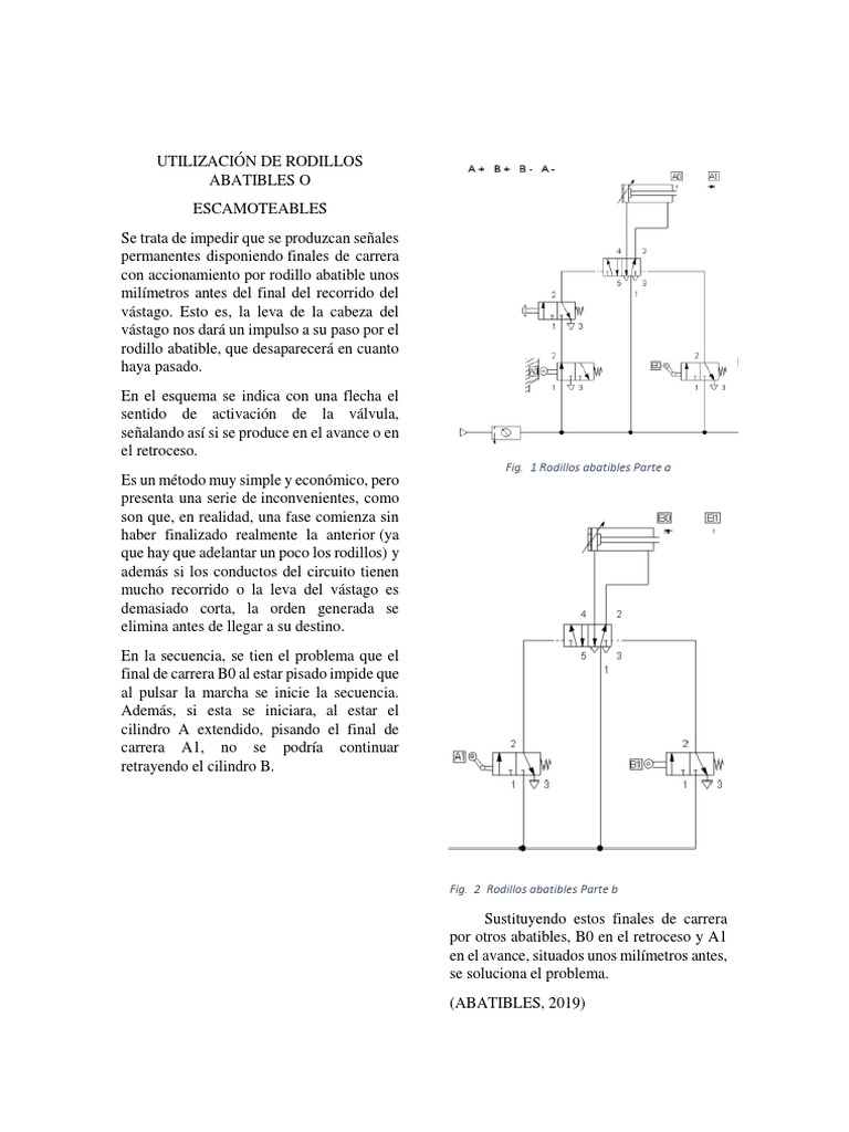 Rodillos Escamoteables en Circuitos Neumáticos | PDF | Hogar ...