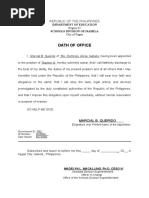 Oath of Office Form 1 | PDF | Oath Of Office | Practice Of Law