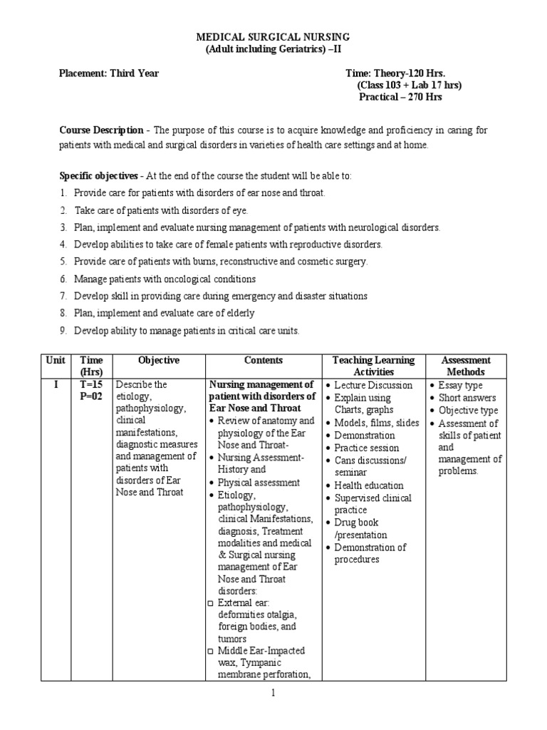 Medical Surgical Nursing PDF | Download Free PDF | Health Care | Cancer