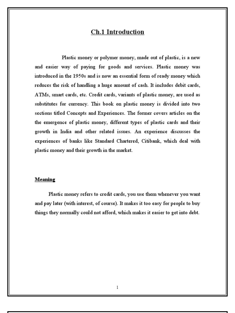 Understanding Plastic Money | PDF | Debit Card | Credit Card