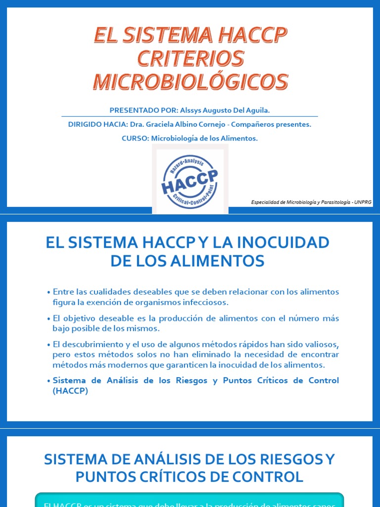El Sistema Haccp | PDF | Análisis de Riesgo y Puntos Críticos de Control | Alimentos