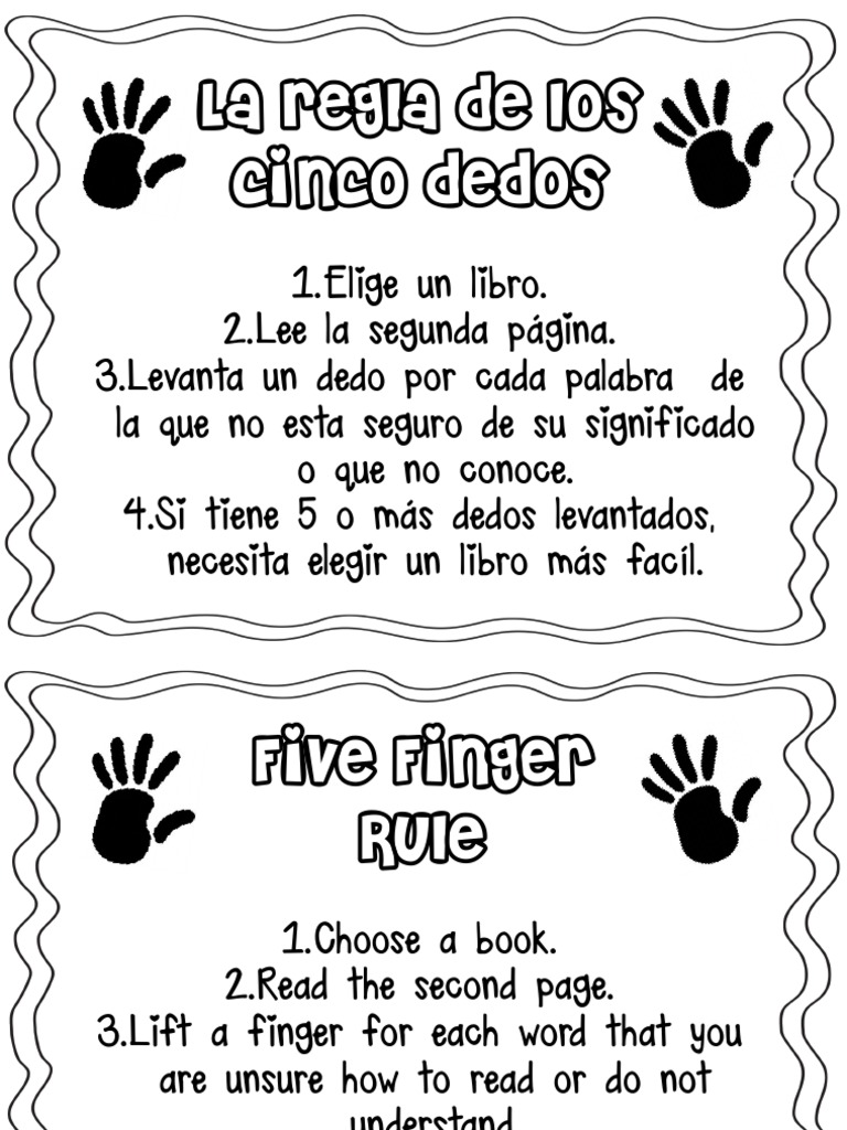 La Regla de Los Cinco Dedos PDF | PDF