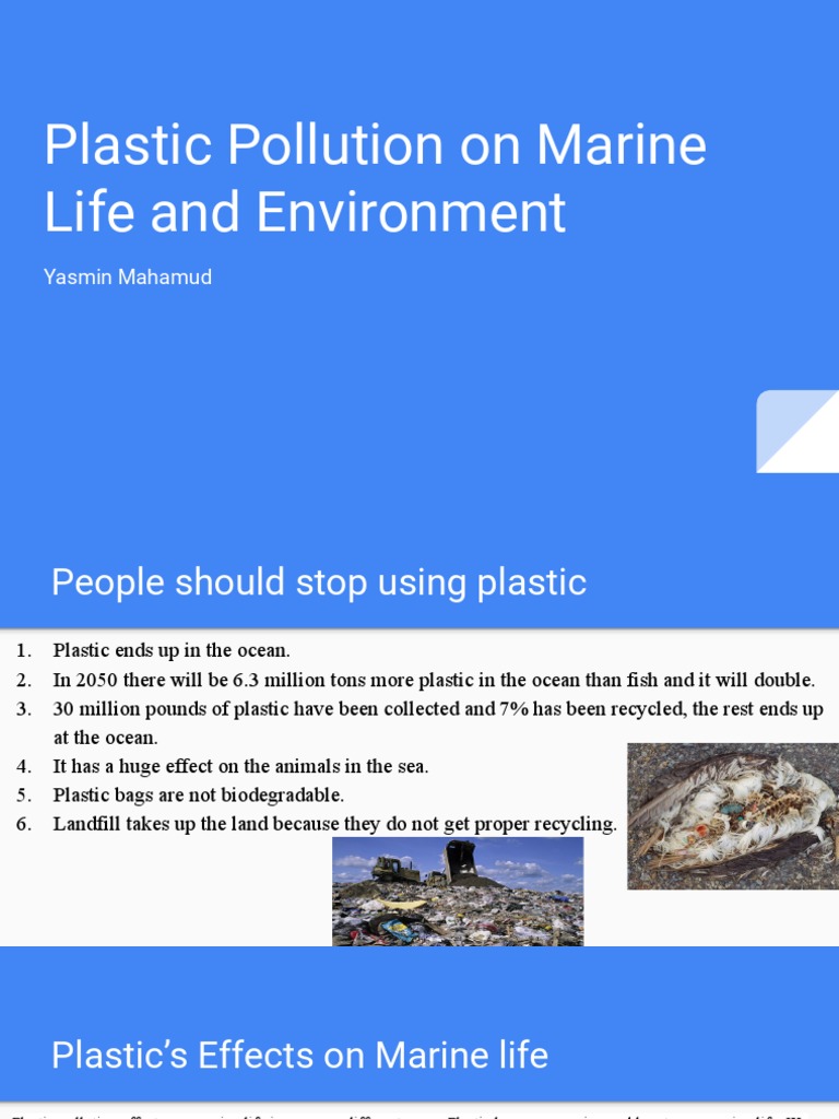 Impact of Plastic on Oceans & Health | PDF | Plastic | Environmental Issues