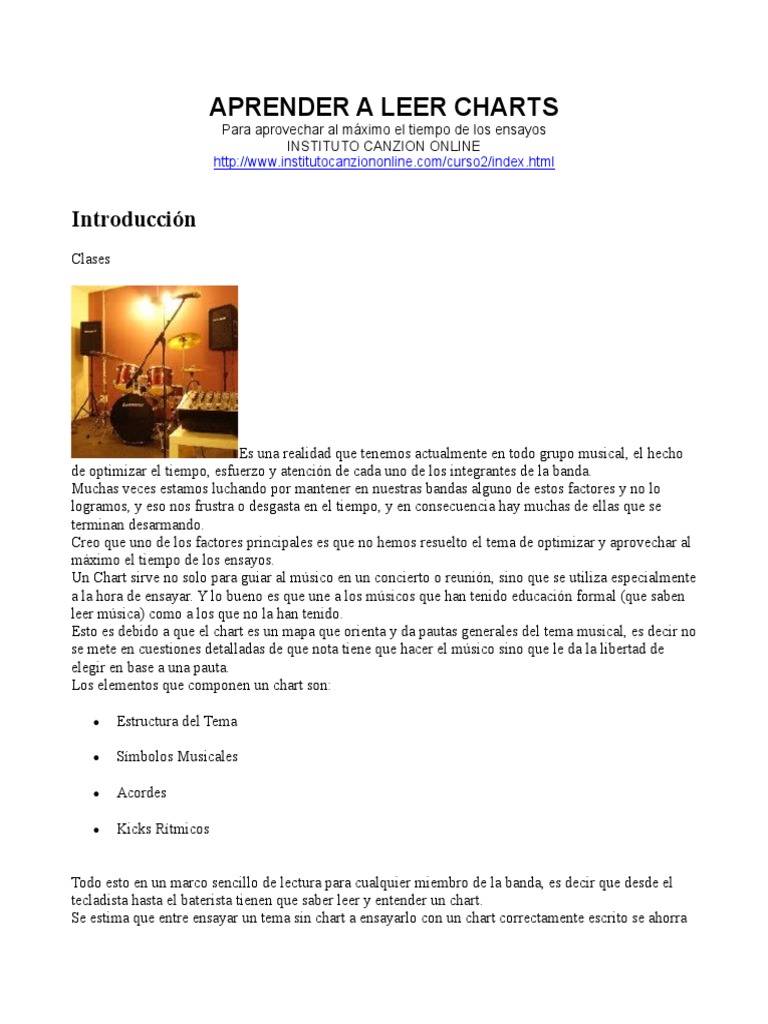 Aprender A Leer Charts | PDF | Clave | Acorde (Música)