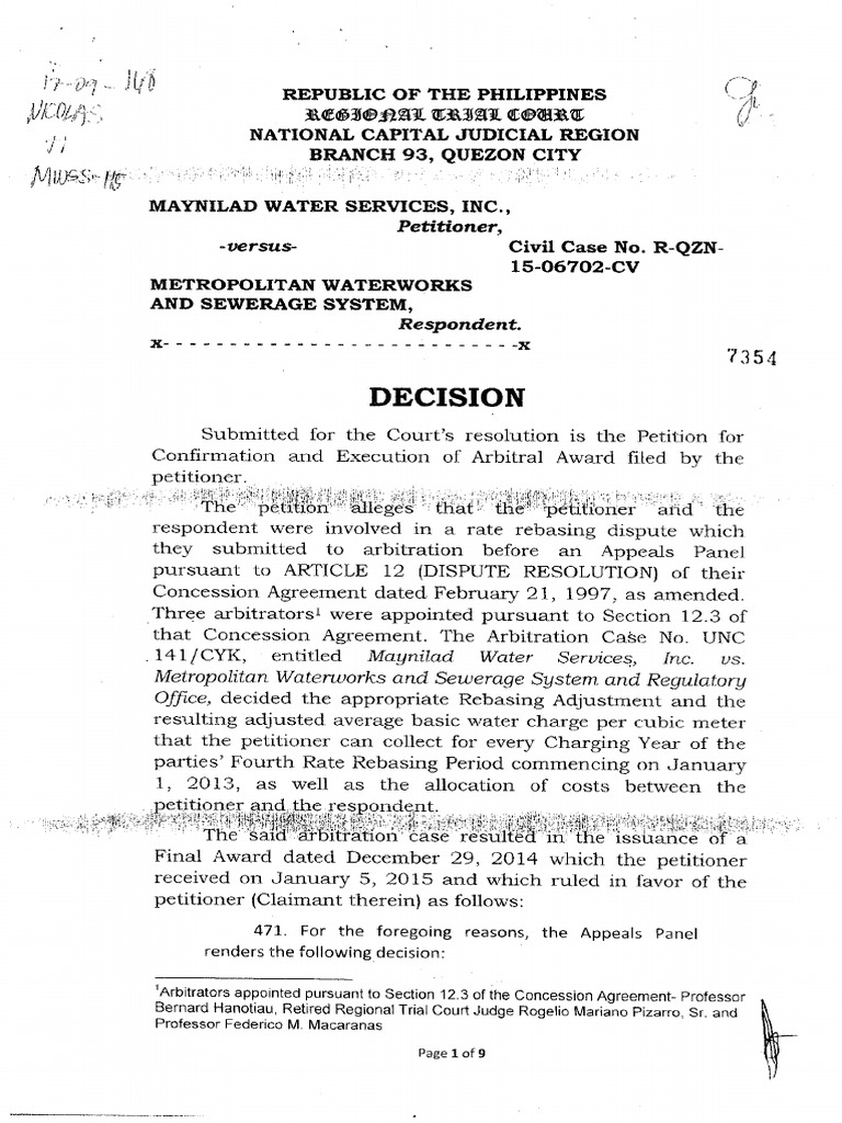 Sample RTC Decision | PDF