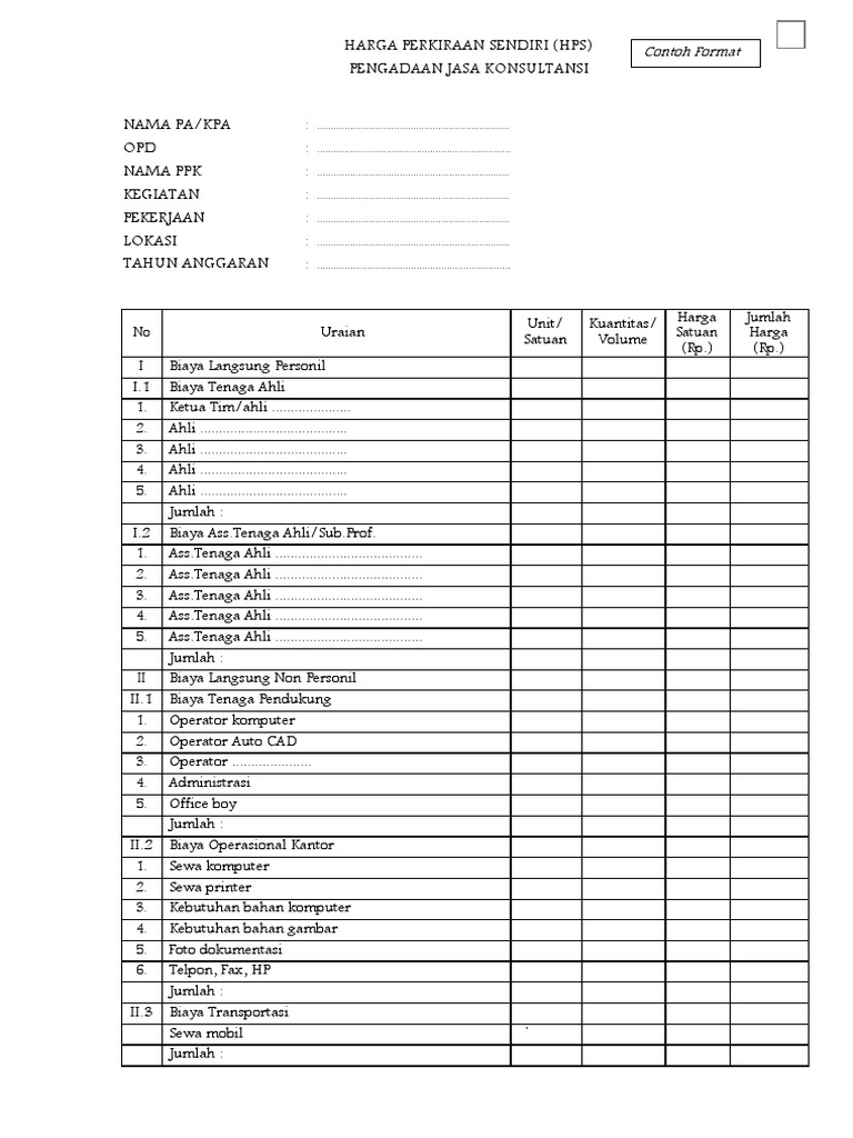 HPS Jasa Konsultan | PDF