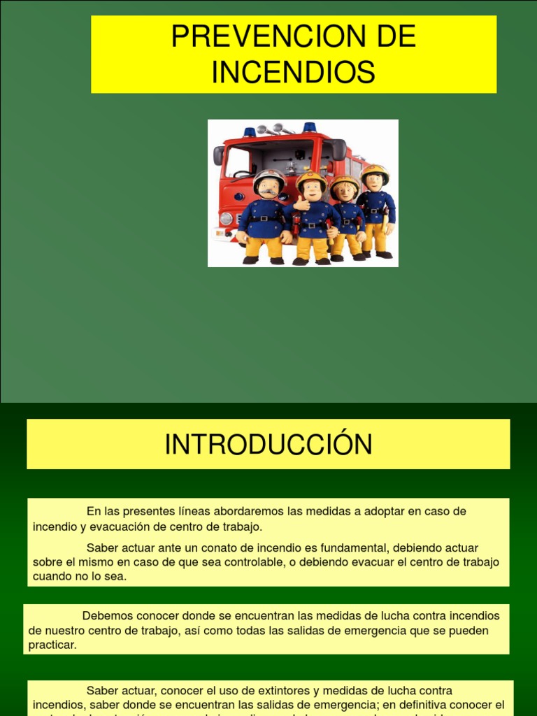 Prevencion Contra Incendios | PDF | Combustión | Calor