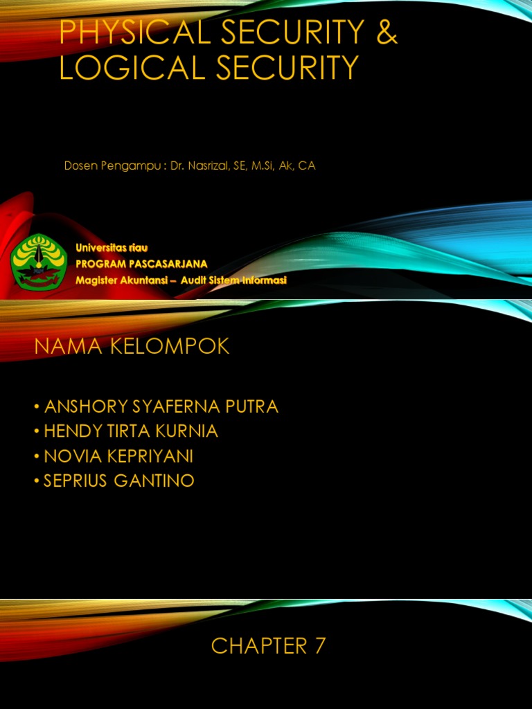 Physical Security & Logical Security | PDF