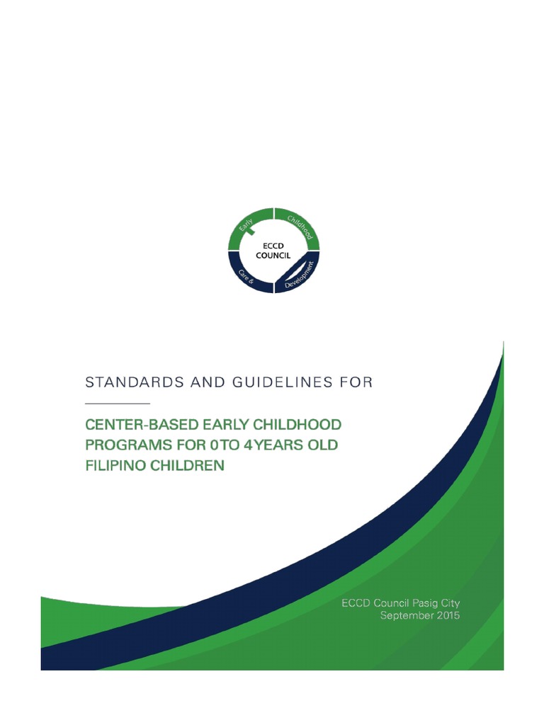 ECCD LOGO - STANDARDS AND GUIDELINES v4 | PDF | Early Childhood ...