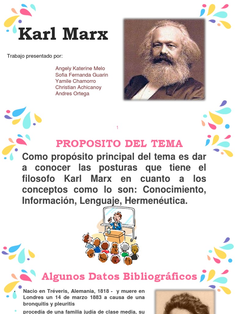 PRESENTACION Karl Marx | PDF | Karl Marx | marxismo