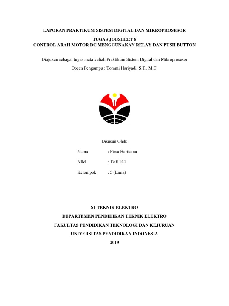 Laporan Praktikum Sistem Digital Dan Mikroprosesor | PDF