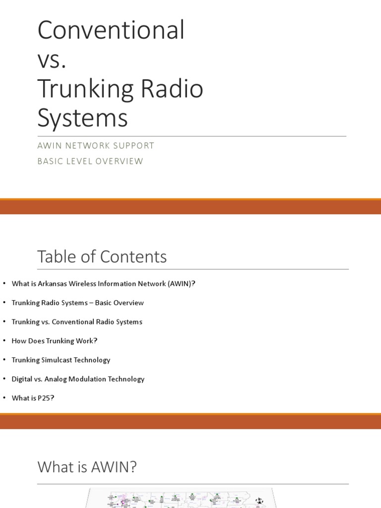 Conventional vs. Trunking Training V 1.3 | PDF | Radio | Broadcast Engineering