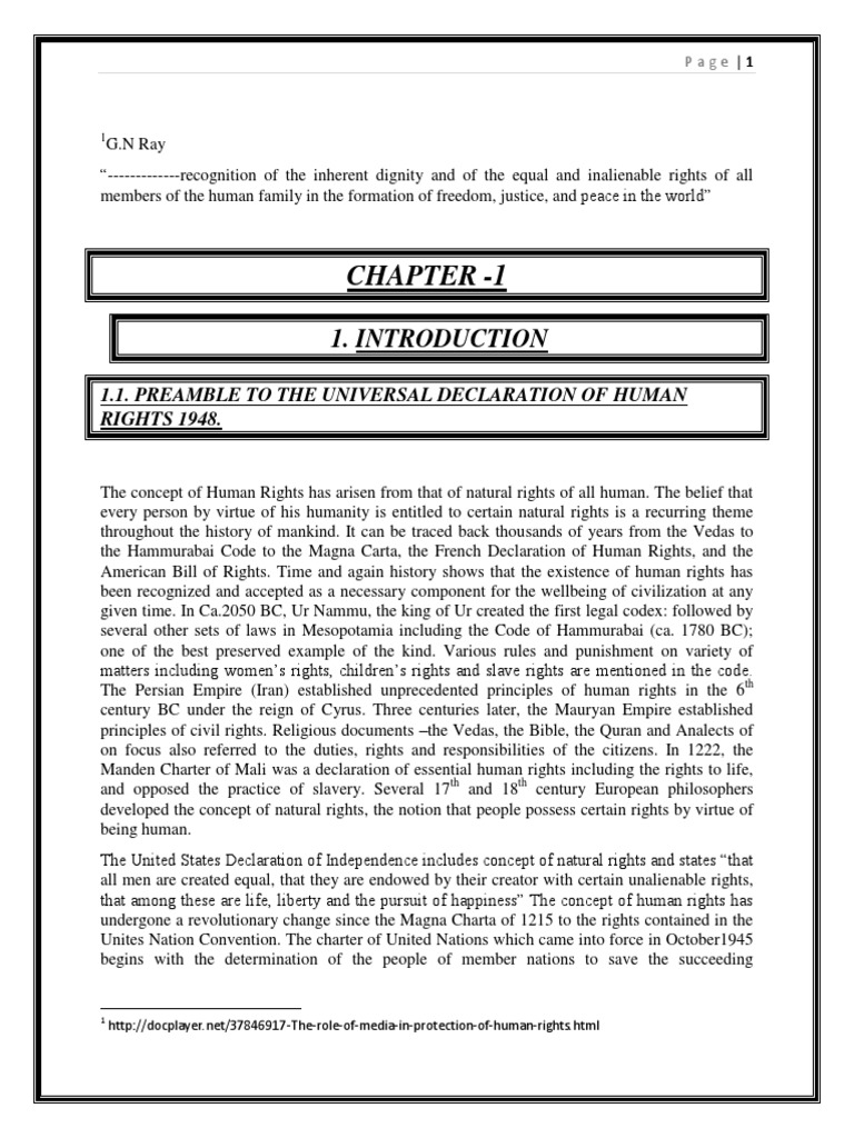 Role of Media in Protection of Human Rights | PDF | Mass Media | Journalism