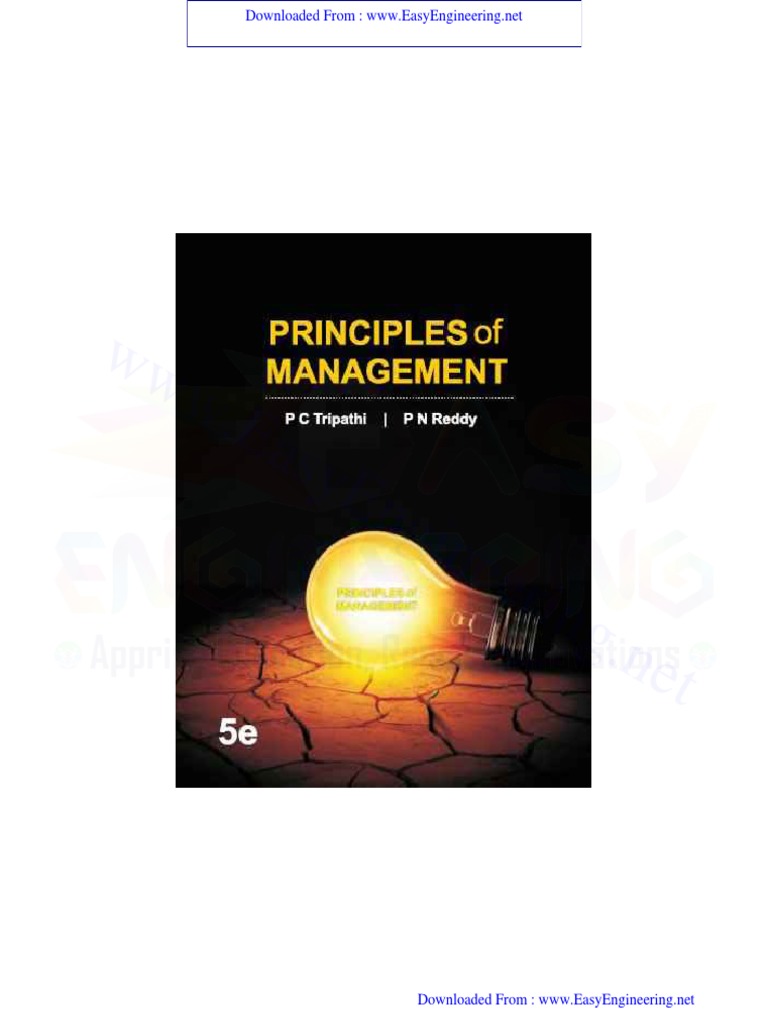 Principles of Management P C Tripathi P N Reddy PDF | PDF