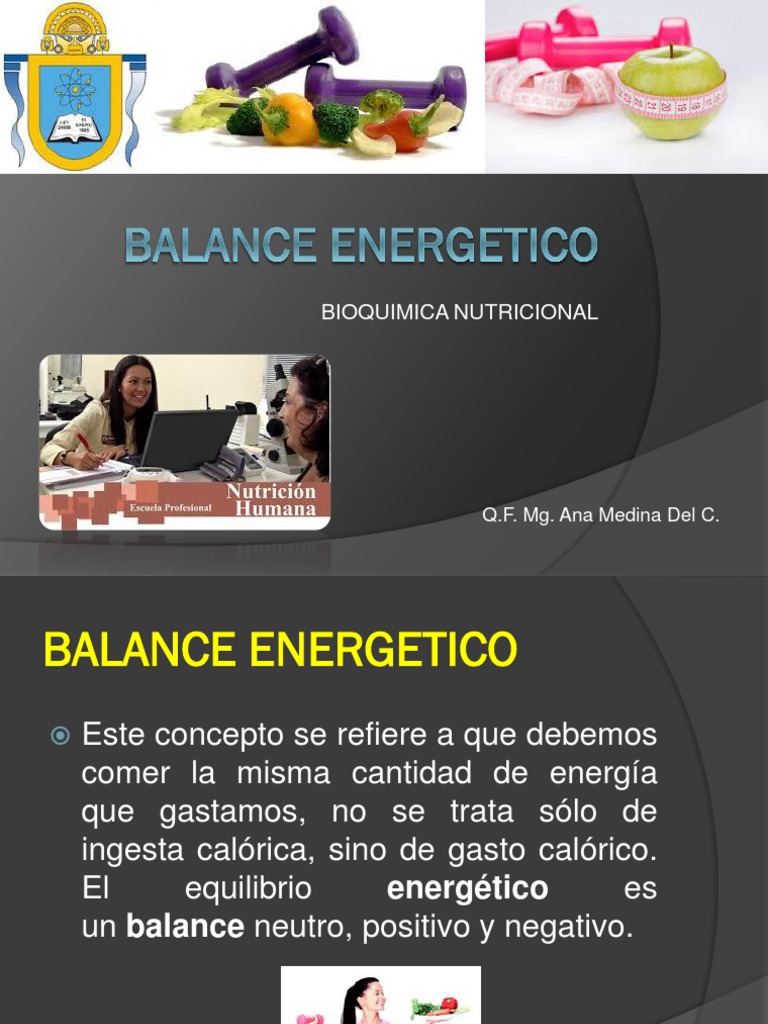 Balance Energetico | PDF | Alimentos | Dieta